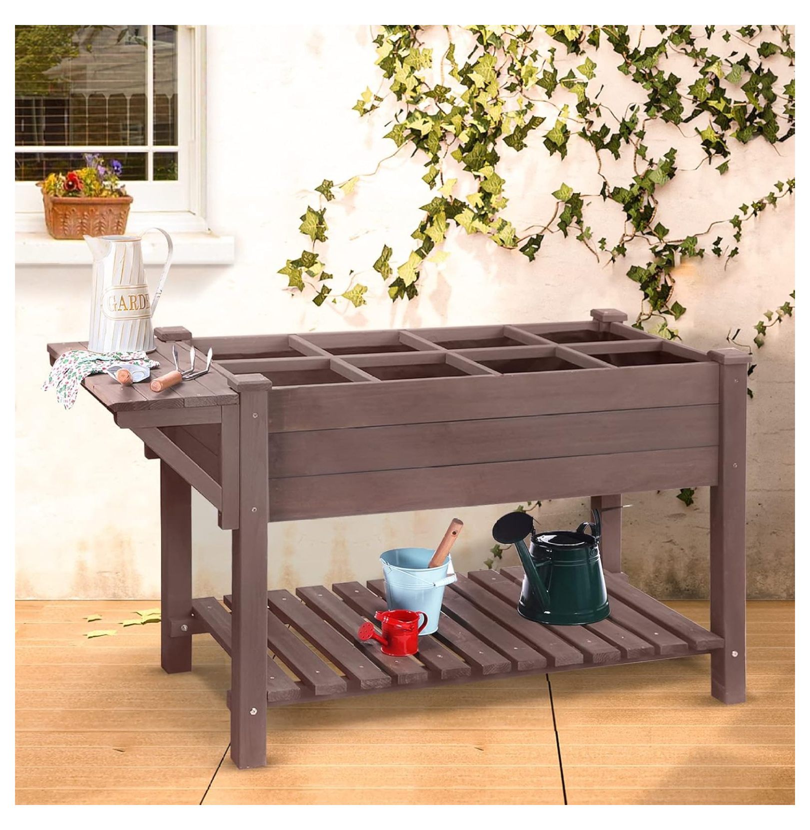 Raised Garden Bed for , Patio Elevated Flower Planter Vegetable Boxes ...