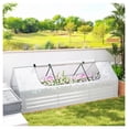 Raised Garden Bed with Greenhouse, 8.6x3x1ft Galvanized Planter Box ...