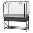 Raised Garden Bed with Legs & Cover, Metal Elevated Planter Box, 41.75 ...