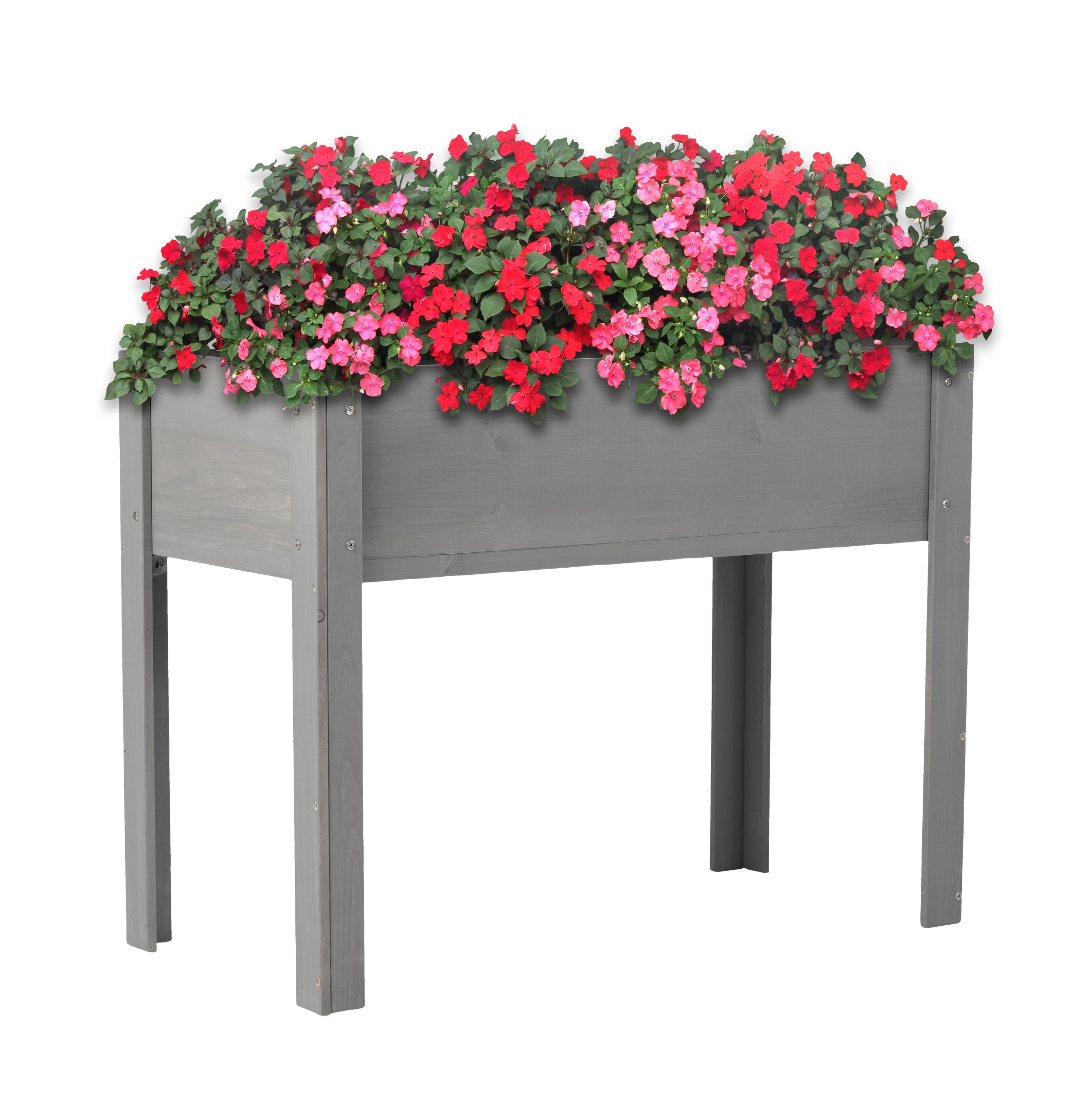 Raised Garden Bed with Legs, Elevated Wooden Planter Box for Outdoor ...