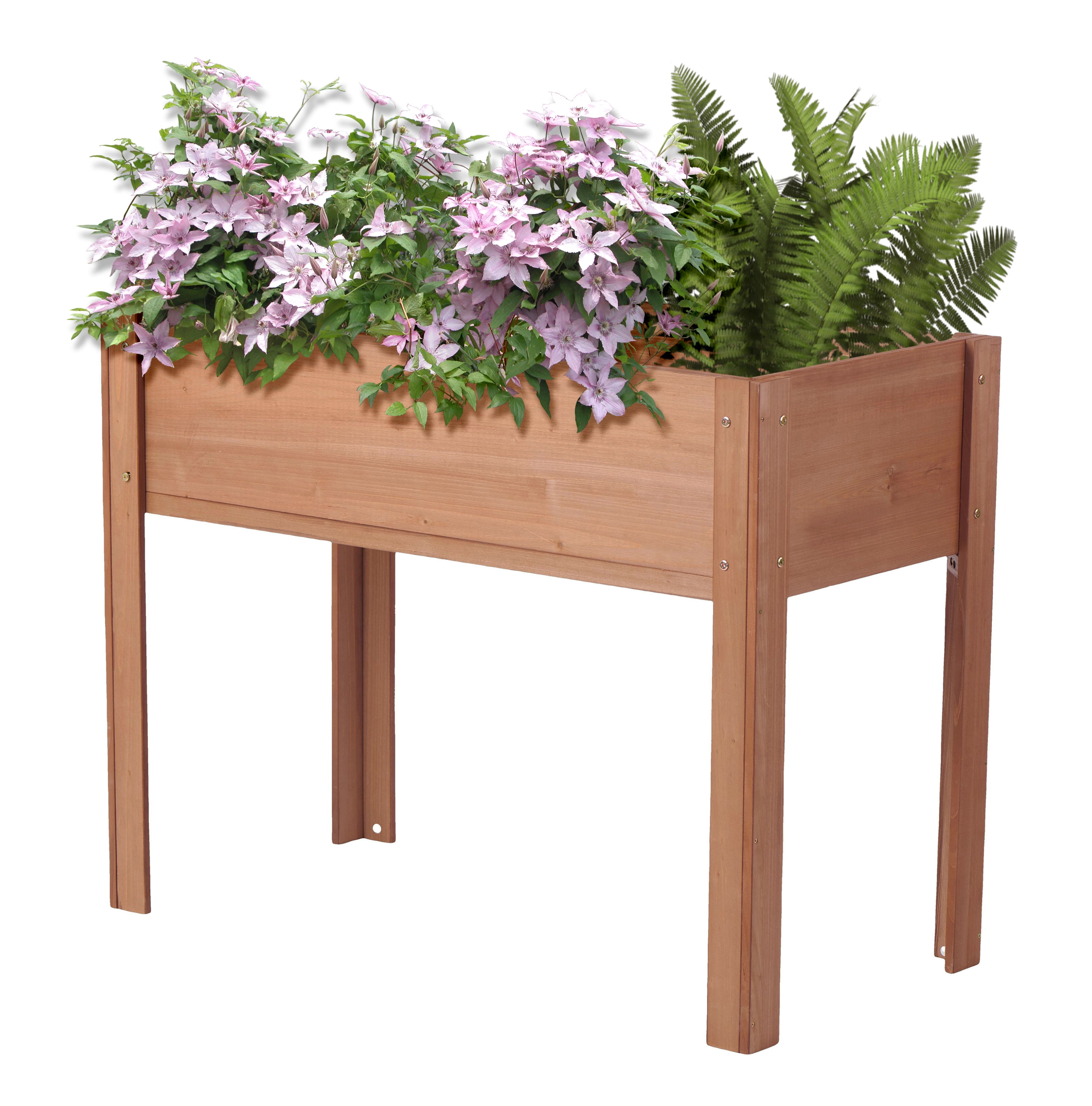 Raised Garden Bed with Legs, Elevated Wooden Planter Box for Outdoor ...