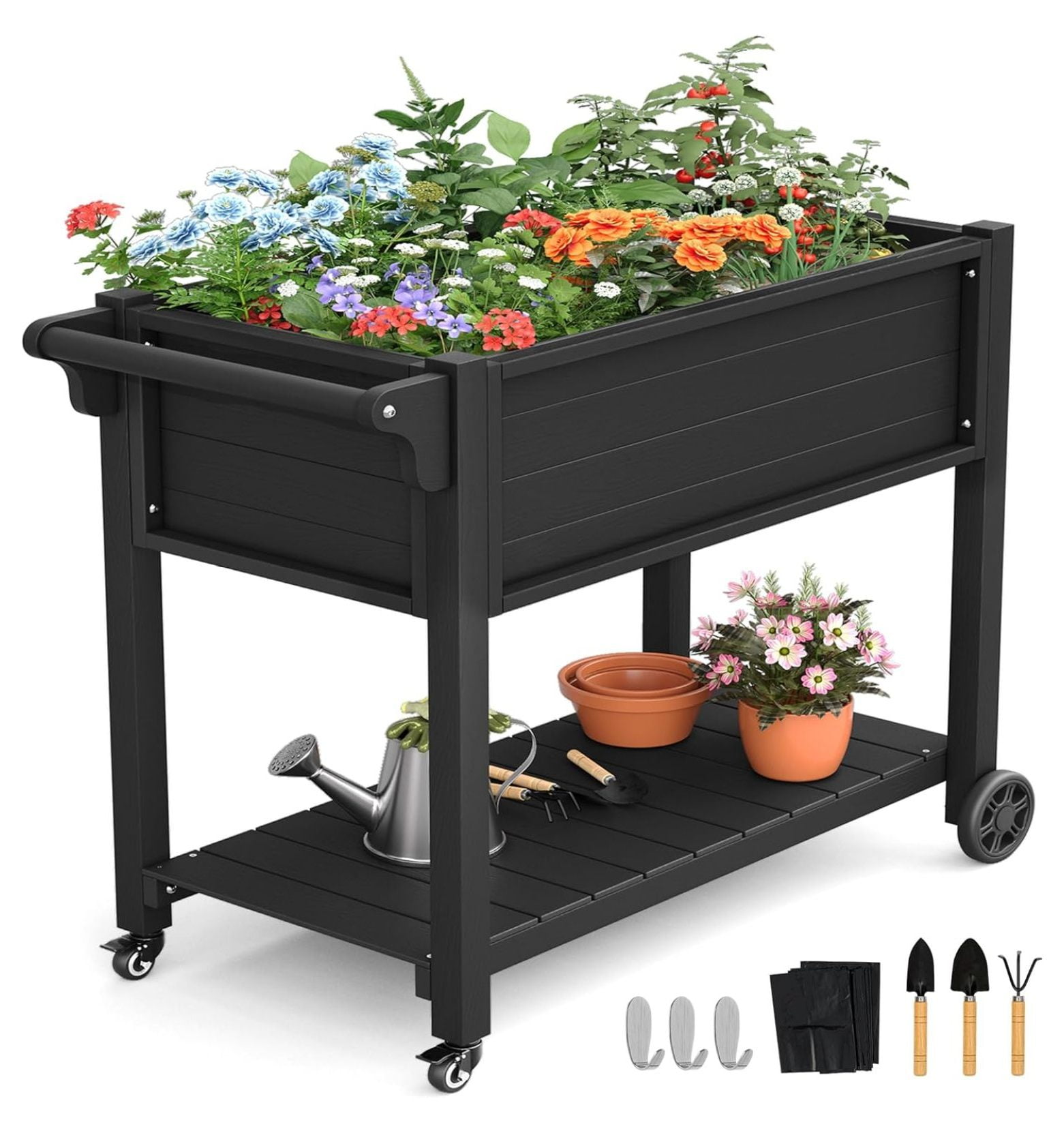 Raised Garden Beds Outdoor, 40 x 21 x 34 in, Raised Garden Bed with ...