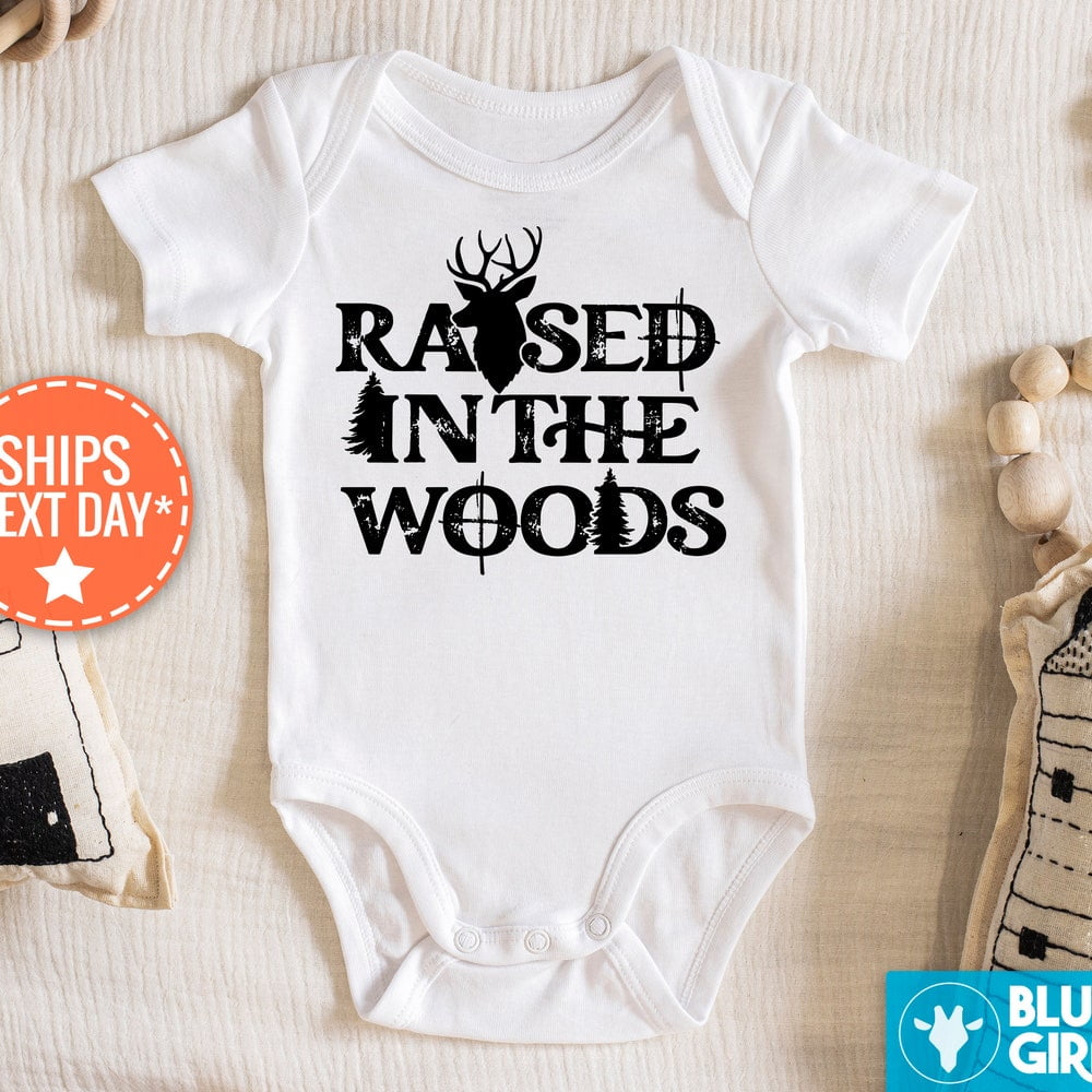 Raised In The Woods Onesie, Country Themed Baby Bodysuit, Country ...