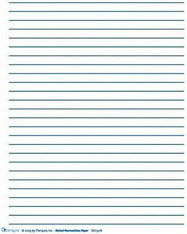 Raised Line Paper NarrowLines Paper (250 Sheets) - Walmart.com