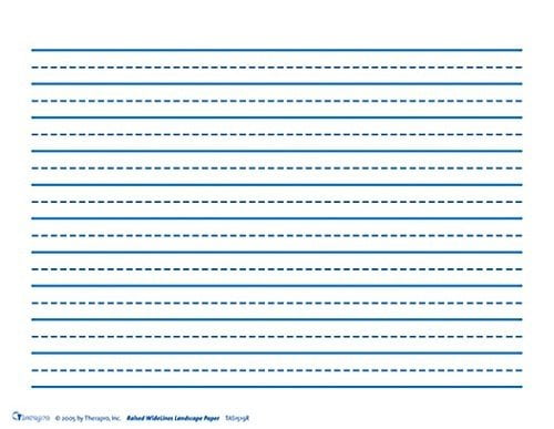 Raised Line Paper WideLines Landscape (125 Sheets) - Walmart.com
