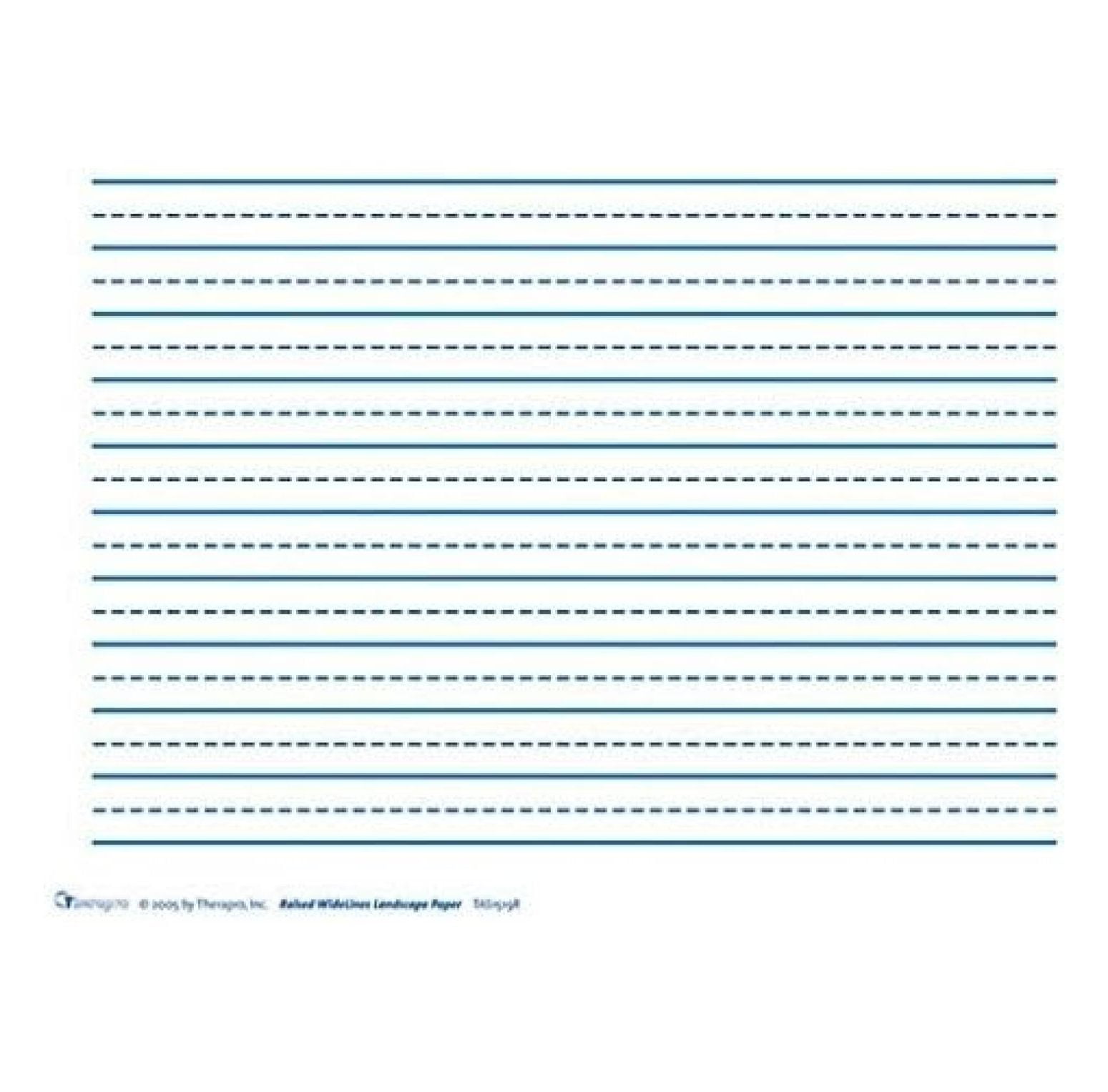 Lined Paper Landscape