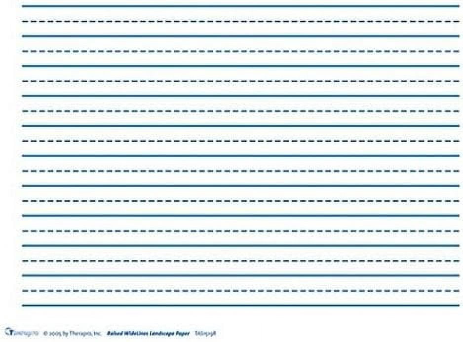 Raised Line Paper WideLines Landscape (250 Sheets) - Walmart.com
