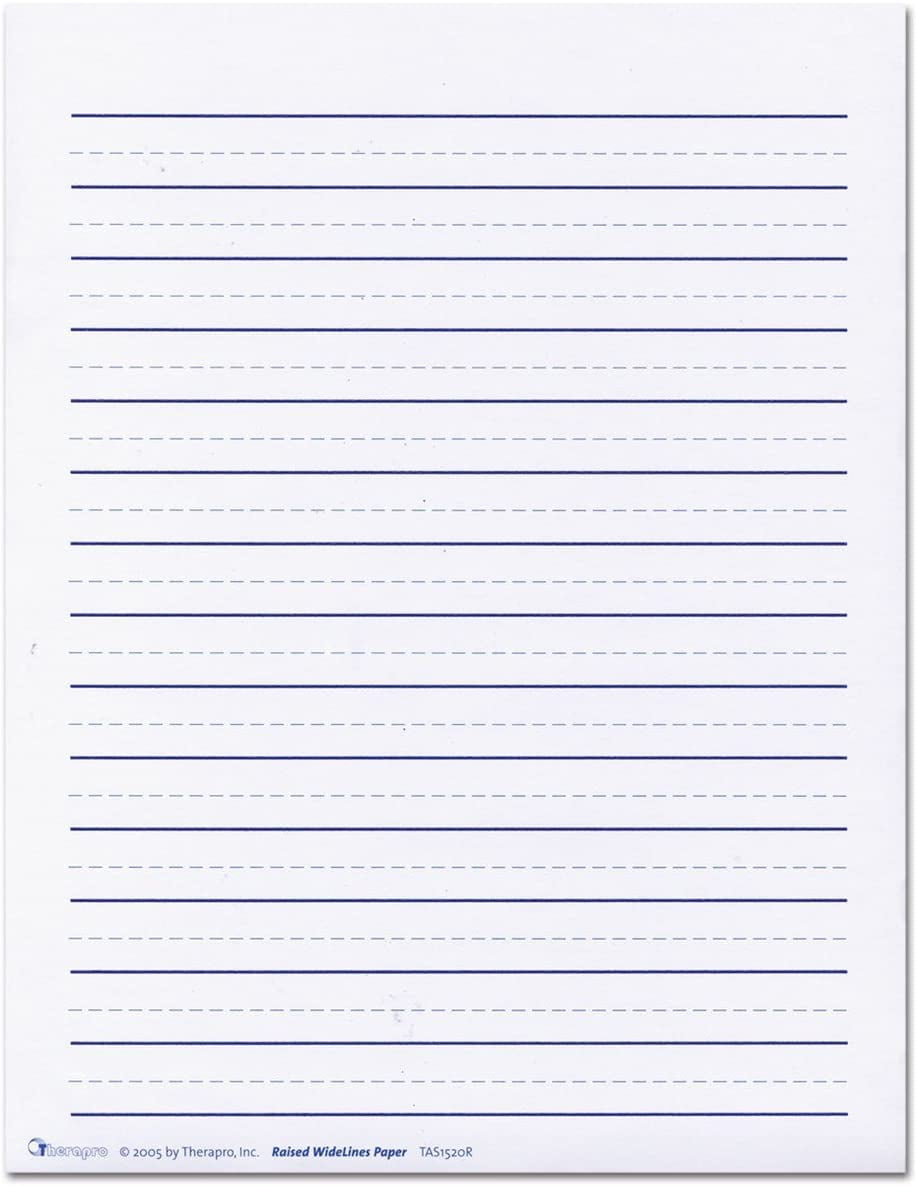 Raised Lines Paper - Widelines - Portrait - Walmart.com