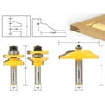 Raised Panel Cabinet Door Router Bit Set - 3 Bit Ogee - Yonico 12335 ...