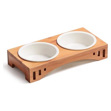 3-In-1 Cat Food And Water Bowl Set, Cat Bowls With Stand, Double Cat ...