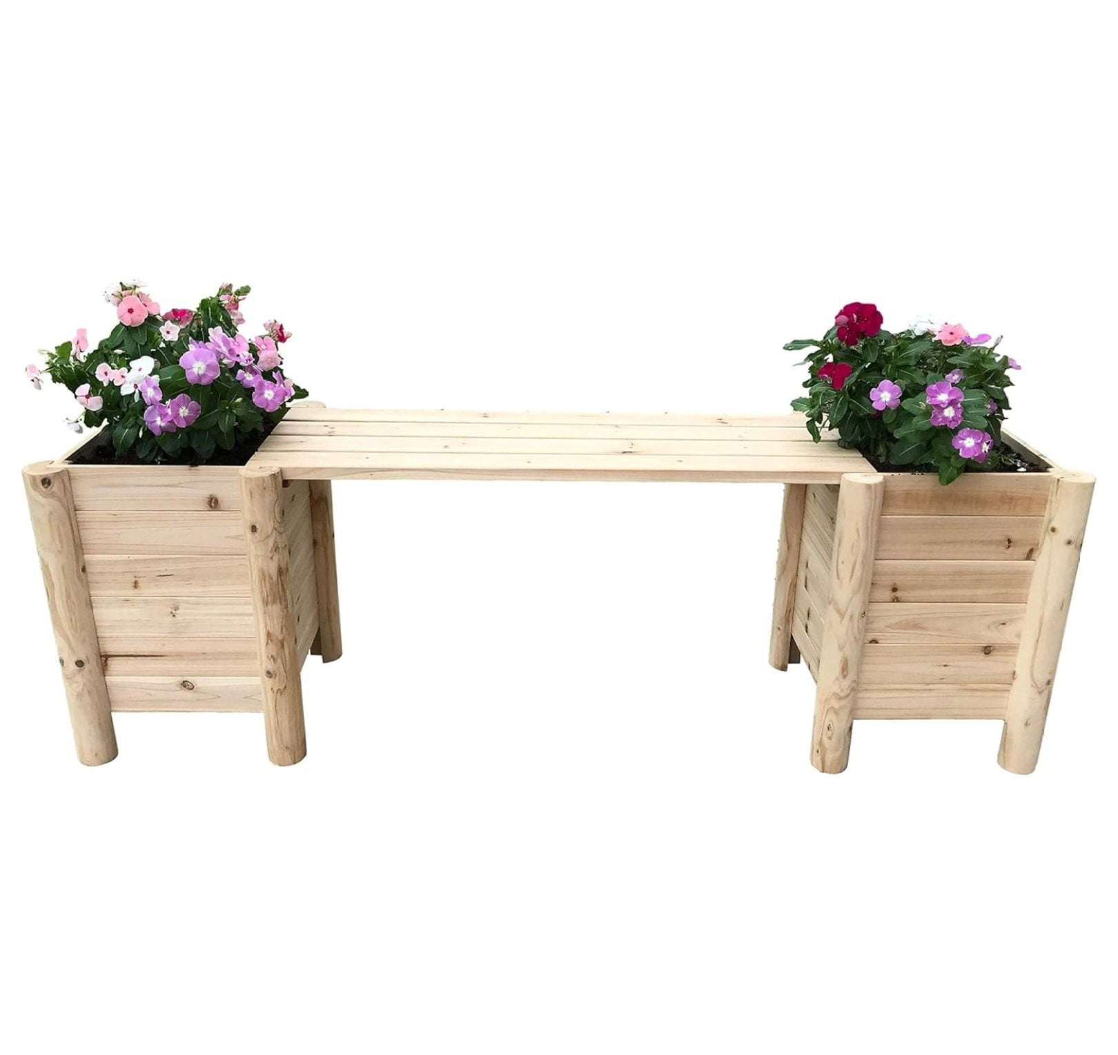 Raised Planter Bench - Elevated Outdoor Patio Garden Kit to Grow and ...