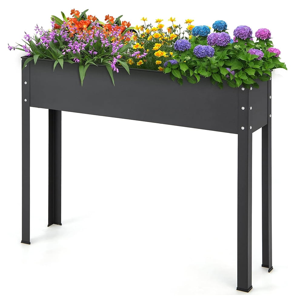 Raised Planter Box with Legs, 31.5 Inch Elevated Garden Bed for ...