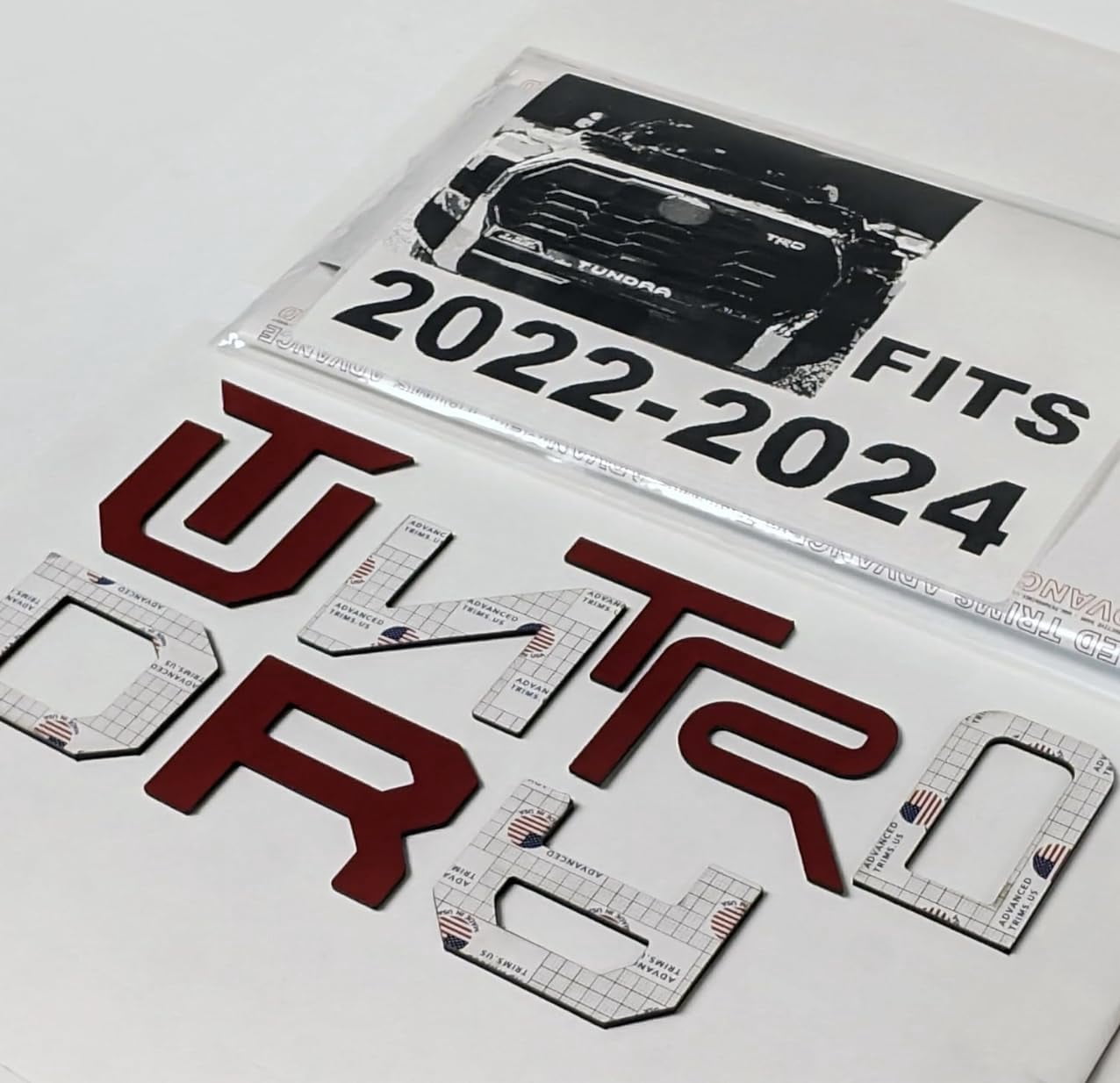 Raised Plastic Letters Inserts Compatible with Tundra TRD Grill 2022 ...