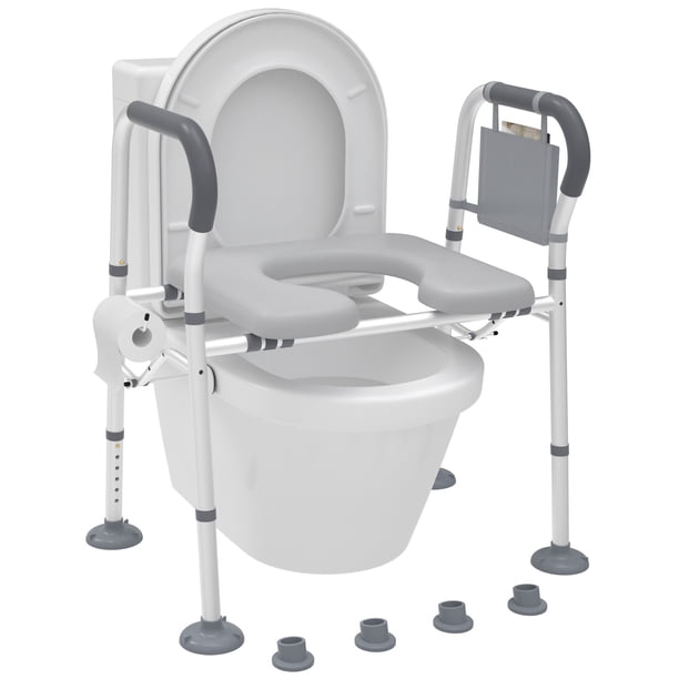 Walmart Medical Raised Toilet Seat, Adjustable, 400lbs Chair with ...