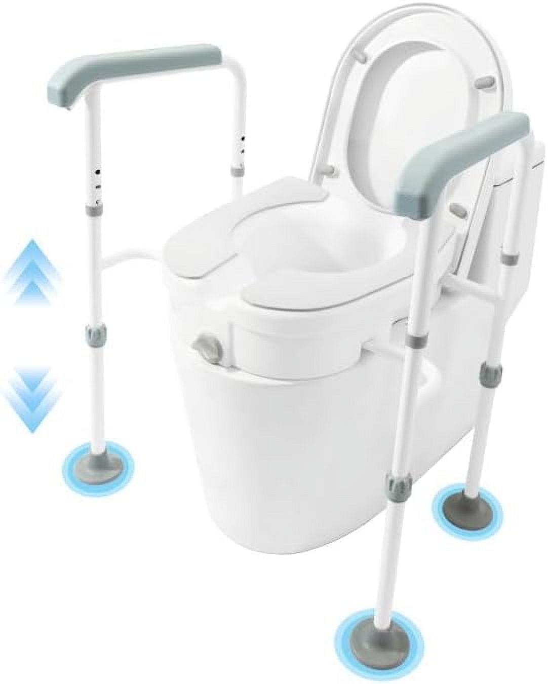 Raised Toilet Seat with Handles,Adjustable Raised Toilet Seat for ...