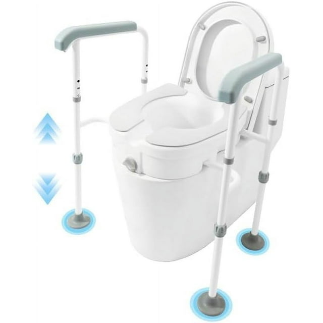 Raised Toilet Seat with Handles,Adjustable Raised Toilet Seat for ...