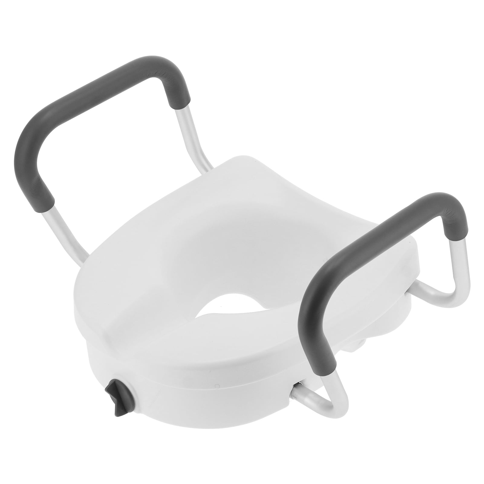 Raised Toilet Seat W/Handles Toilet Seat Riser W/Arms Handicap Toilet ...