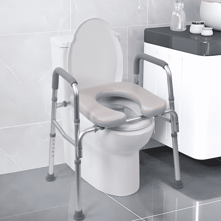 Heavy Duty Hinged Elevated Toilet Seat for Mobility Difficulties ...