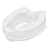 Raised Toilet Seat with Lock 4 Inch Toilet Seat Riser for Seniors ...