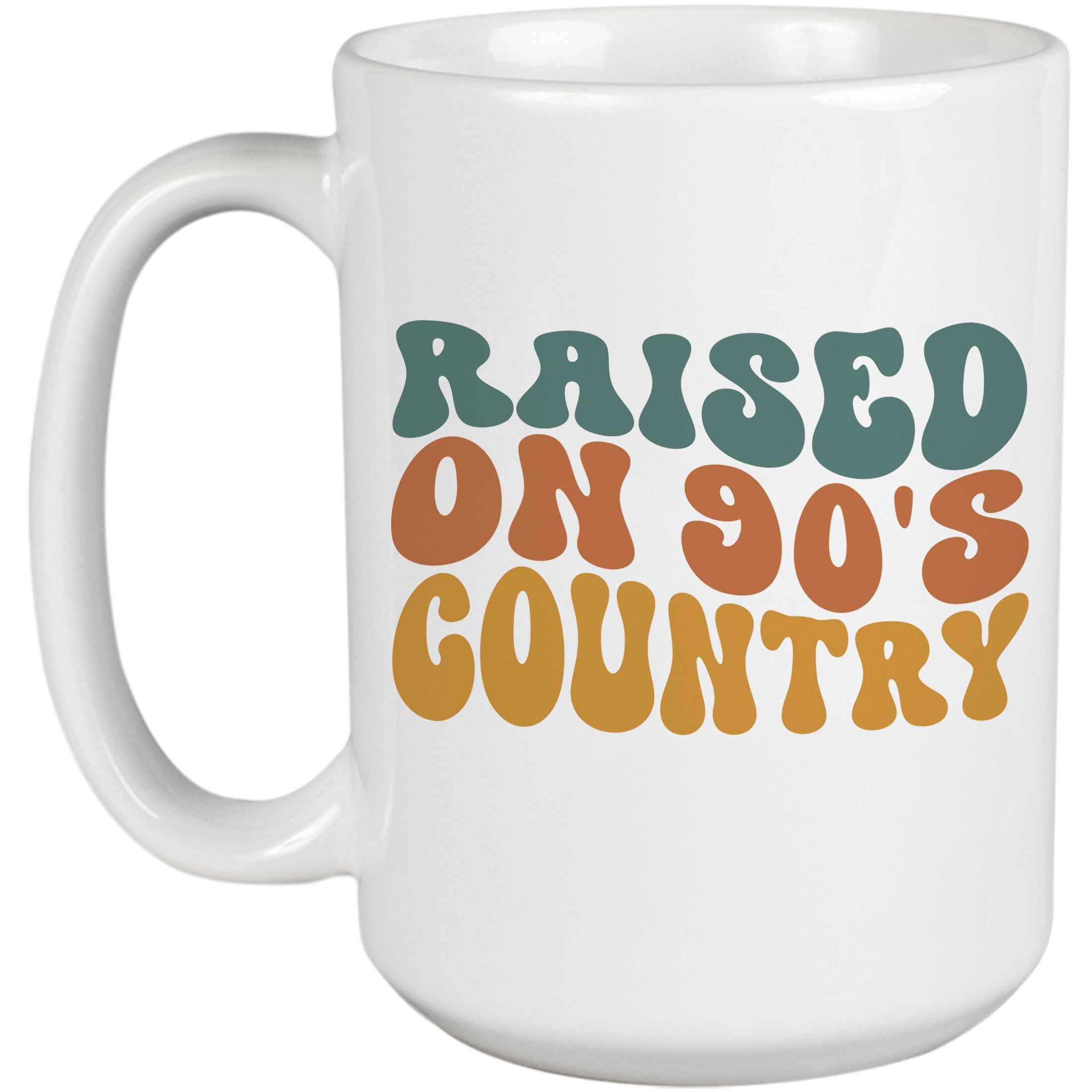 Raised on 90s Country Songs or Music Themed, Groovy Retro Wavy Text ...