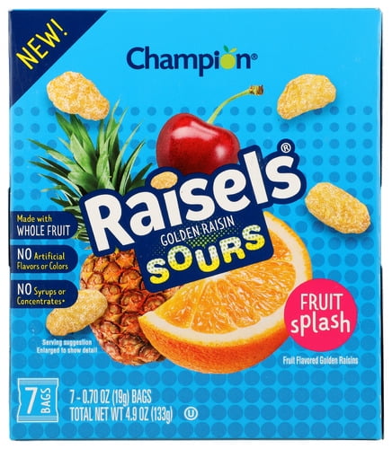 Raisels Golden Raisins (8 Pack) 4.9 oz - Walmart.com