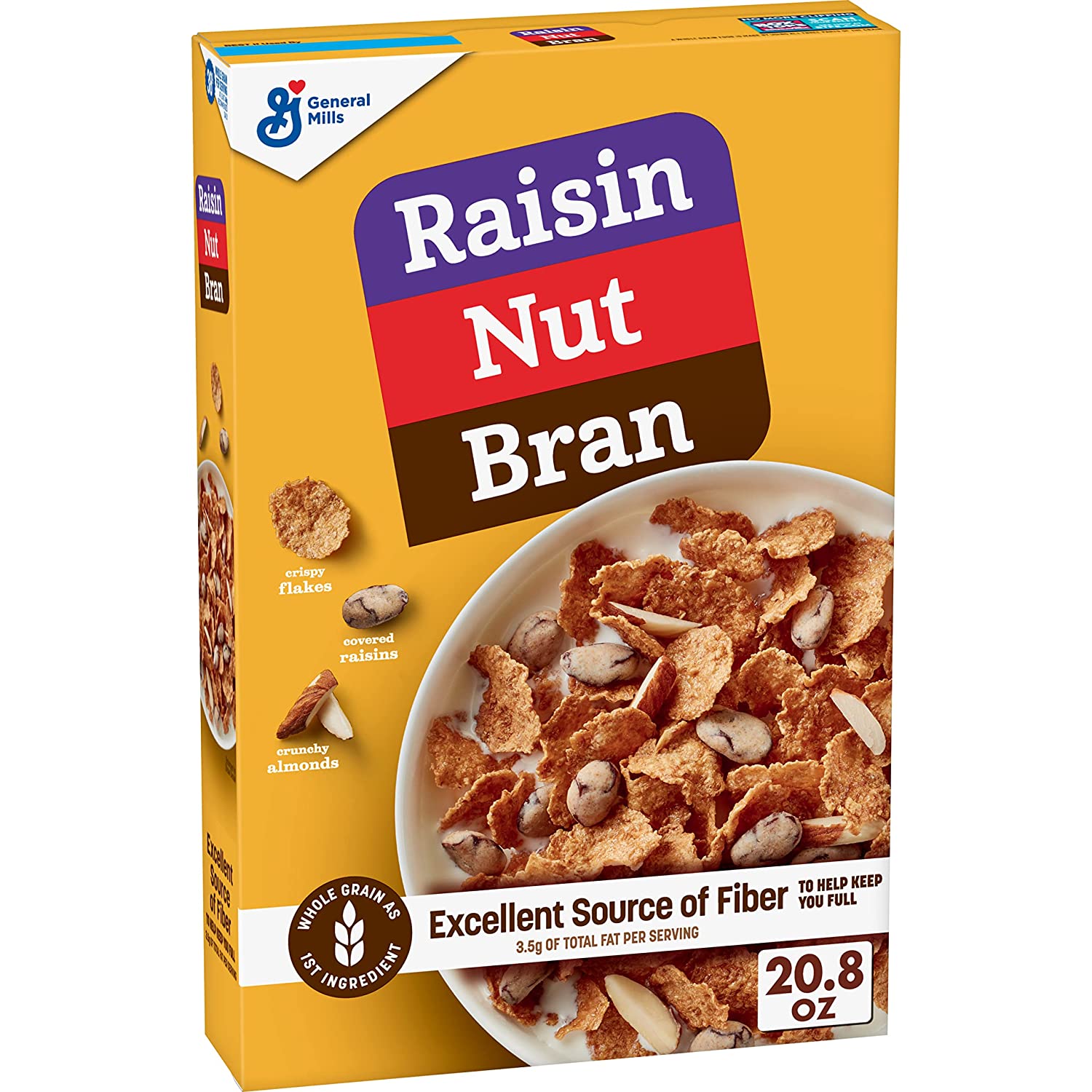 Raisin Nut Bran Breakfast Cereal, 20.8 oz (Pack of 6) - Walmart.com