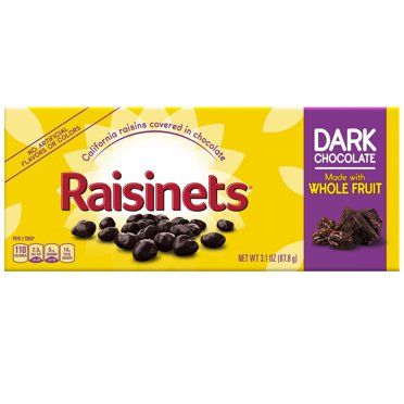 Raisinets Bulk Pack, Milk Chocolate Covered California Raisins, Movie ...