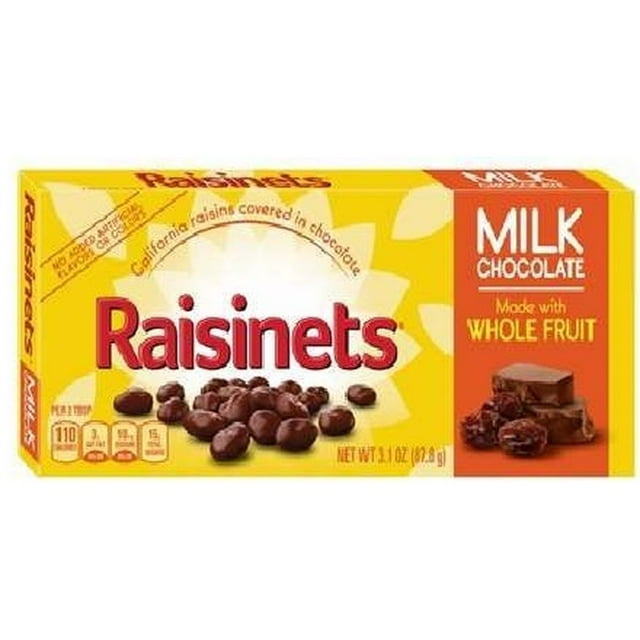 Raisinets Bulk Pack, Milk Chocolate Covered California Raisins, Movie ...