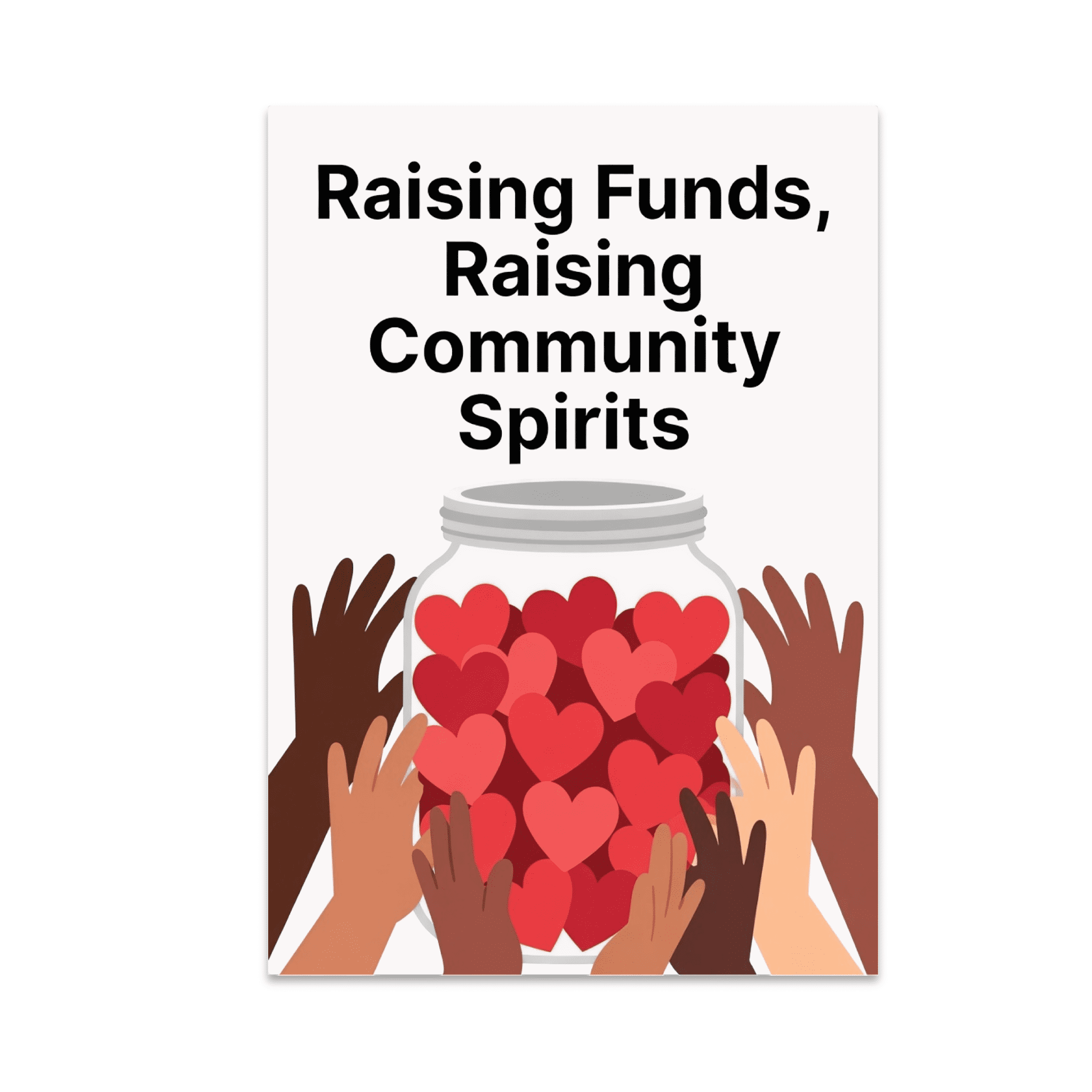 Raising Funds Raising Community Spirits - Charity Wall Art - 13x19 ...