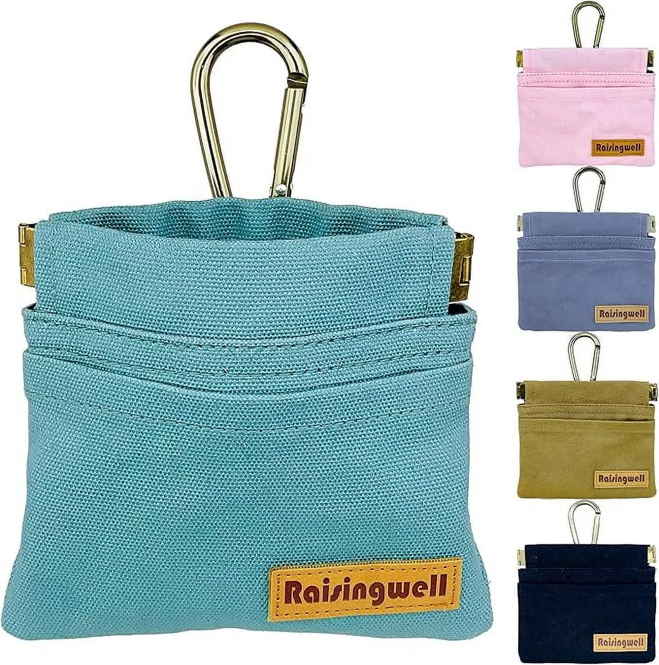 Raisingwell Dog Treat Pouch, Green Pocket Sized Pet Training Pouch ...