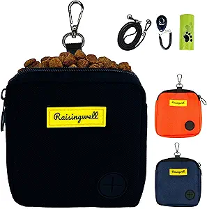 Raisingwell Dog Treat Pouch for Pet Walking and Training with Clicker ...