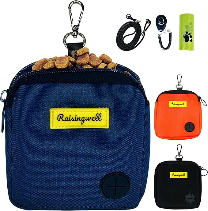 Raisingwell Dog Treat Pouch for Pet Walking and Training with Clicker ...