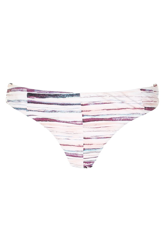 Raisins Coral Multi Baja Surf Mai Tai Printed Cheeky Bikini Bottom L ...