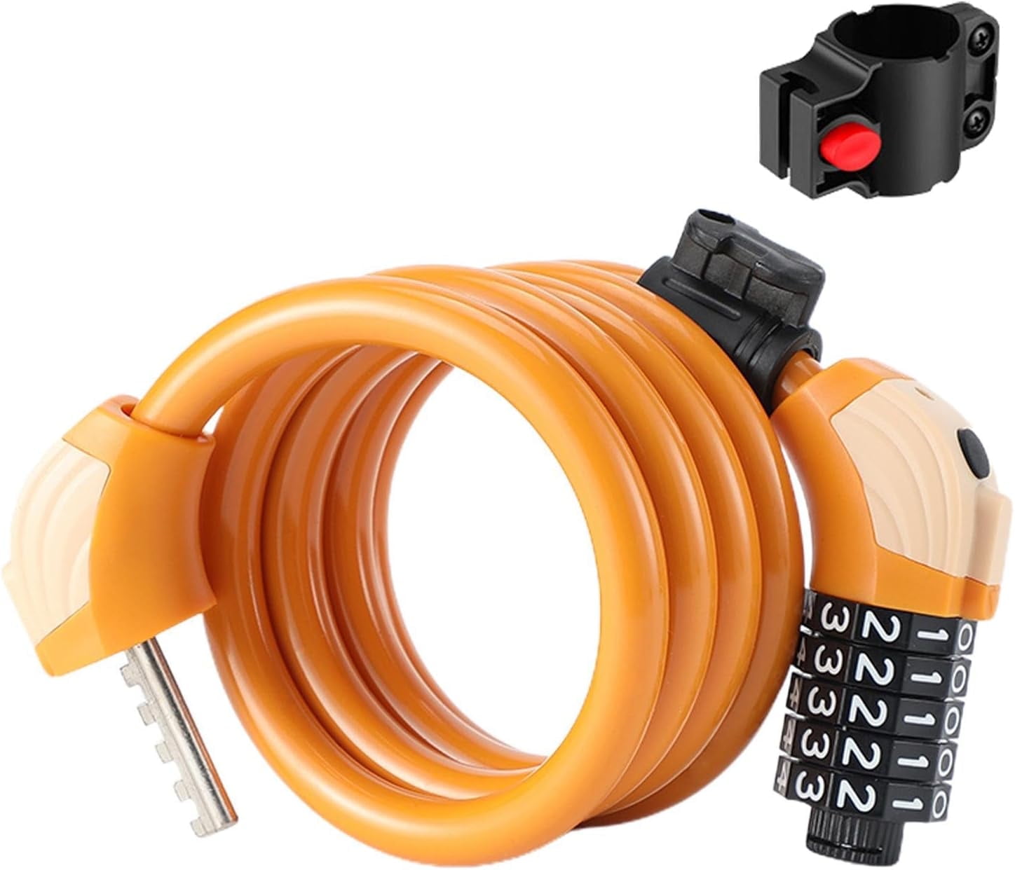 Raistyw Bike Locks with Combination, 4 ft Bicycle Lock Cables Secure 5 ...