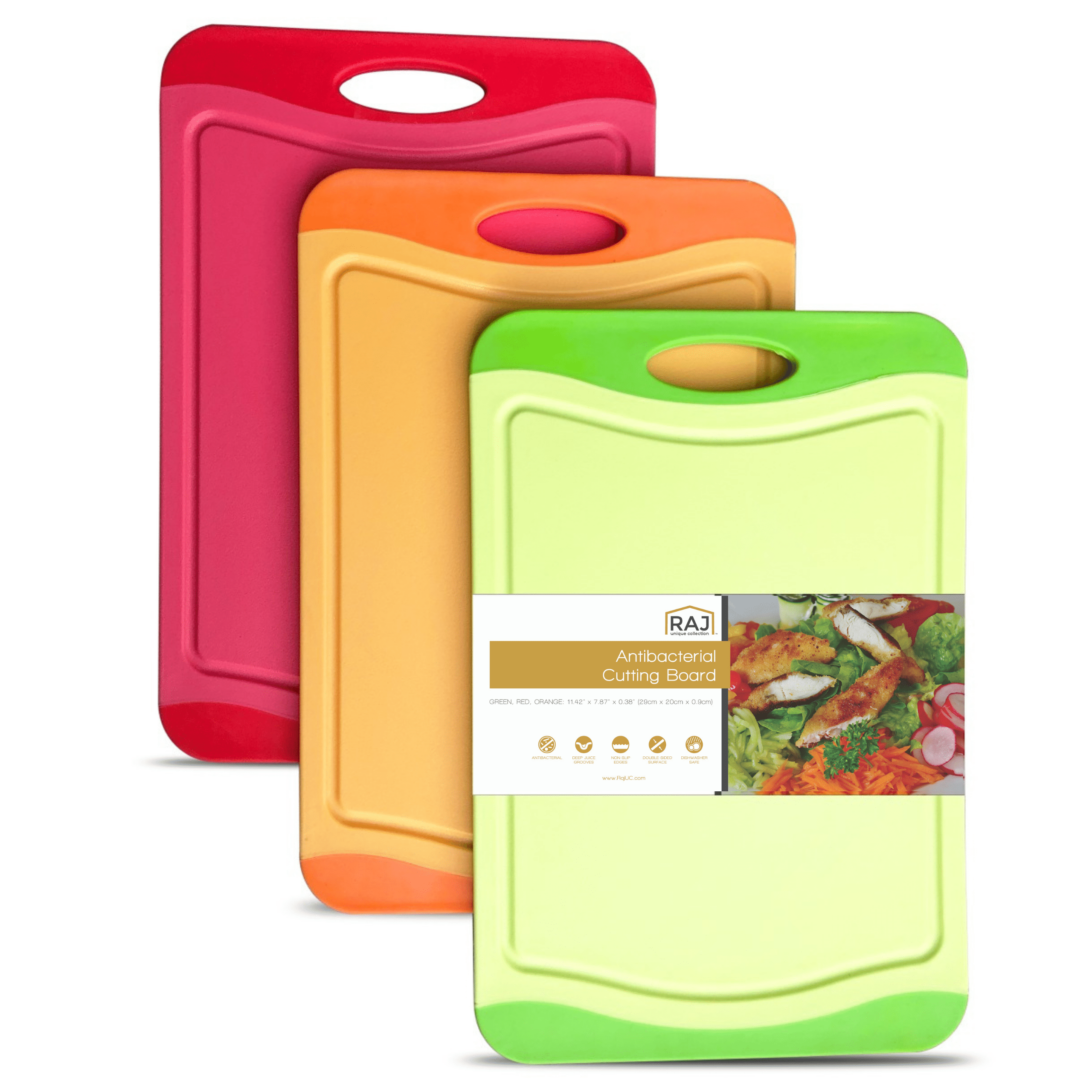 Raj Plastic Cutting Board Reversible Cutting board, Dishwasher Safe ...