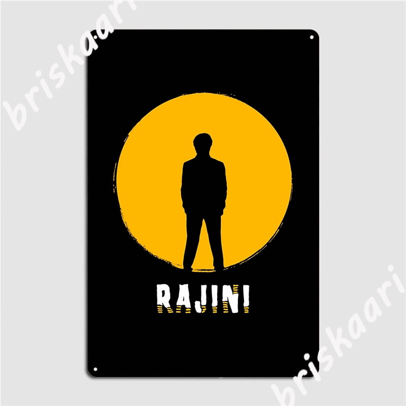 Rajinikanth Thalaivar Poster Metal Plaque Club Home Pub Garage Classic ...