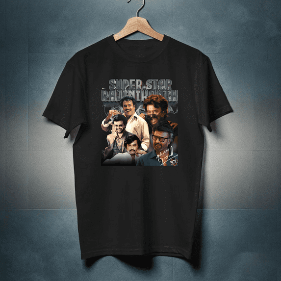 Rajinikanth Unisex T-Shirt Rajinikanth Fans T-shirt Tamil movie Tamil t ...