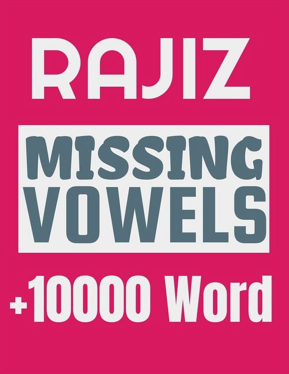 Rajiz Missing Vowels puzzle: Plus 10000 Missing Vowels Puzzle for ...