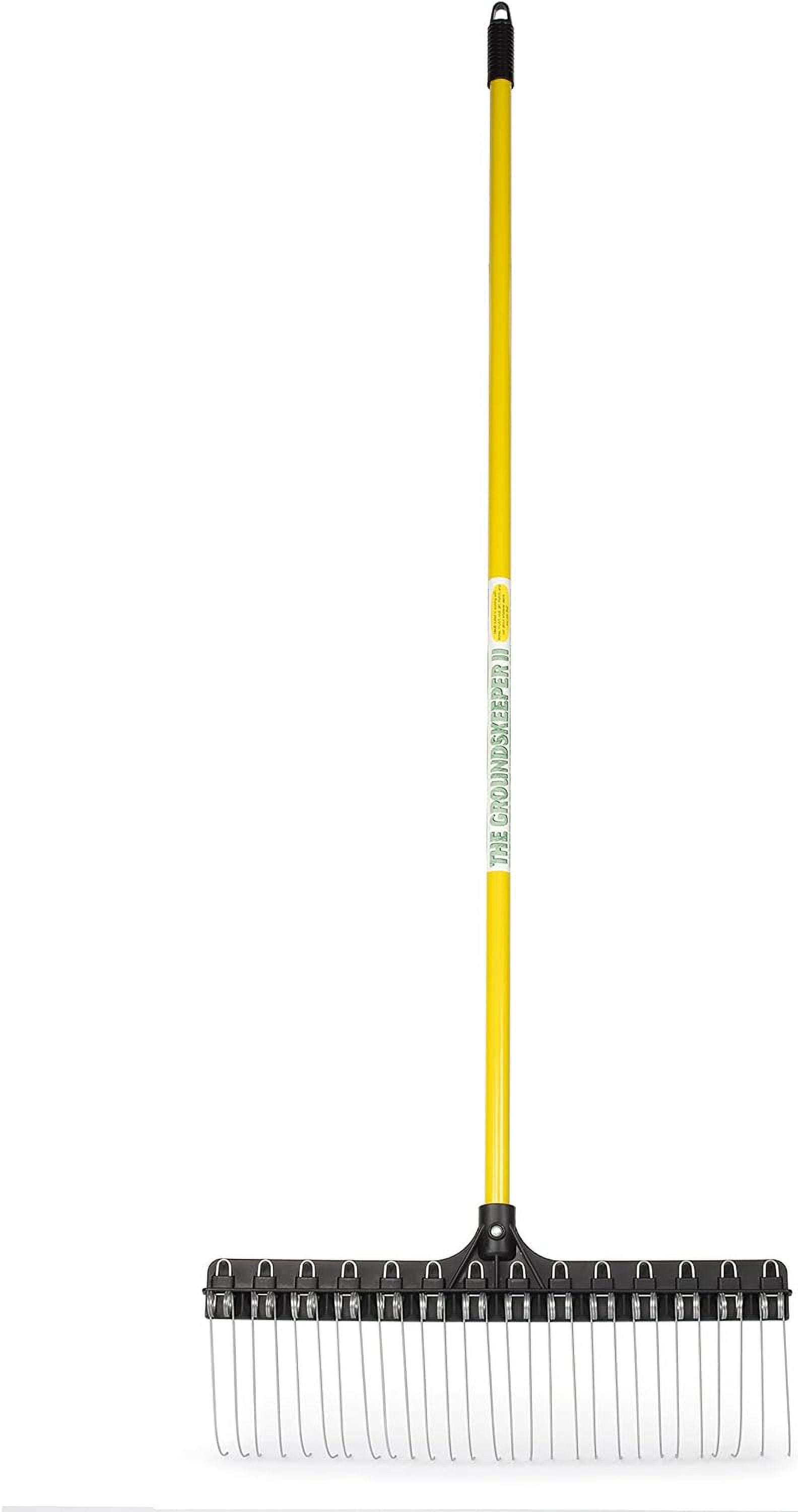 Rake 55-Inch Lightweight Fiberglass Handle, 21-Inch Head, Durable Steel ...