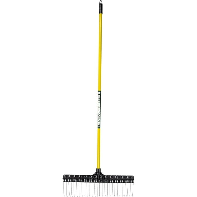 Rake 55-inch Lightweight Fiberglass Handle, 21-inch Head, Durable Steel ...