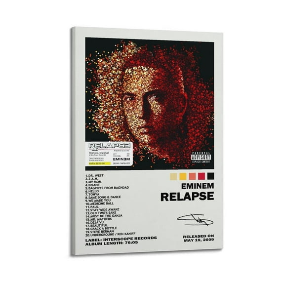Ralapse Album Cover Poster Eminem Hot Music Albums Painting Vintage ...