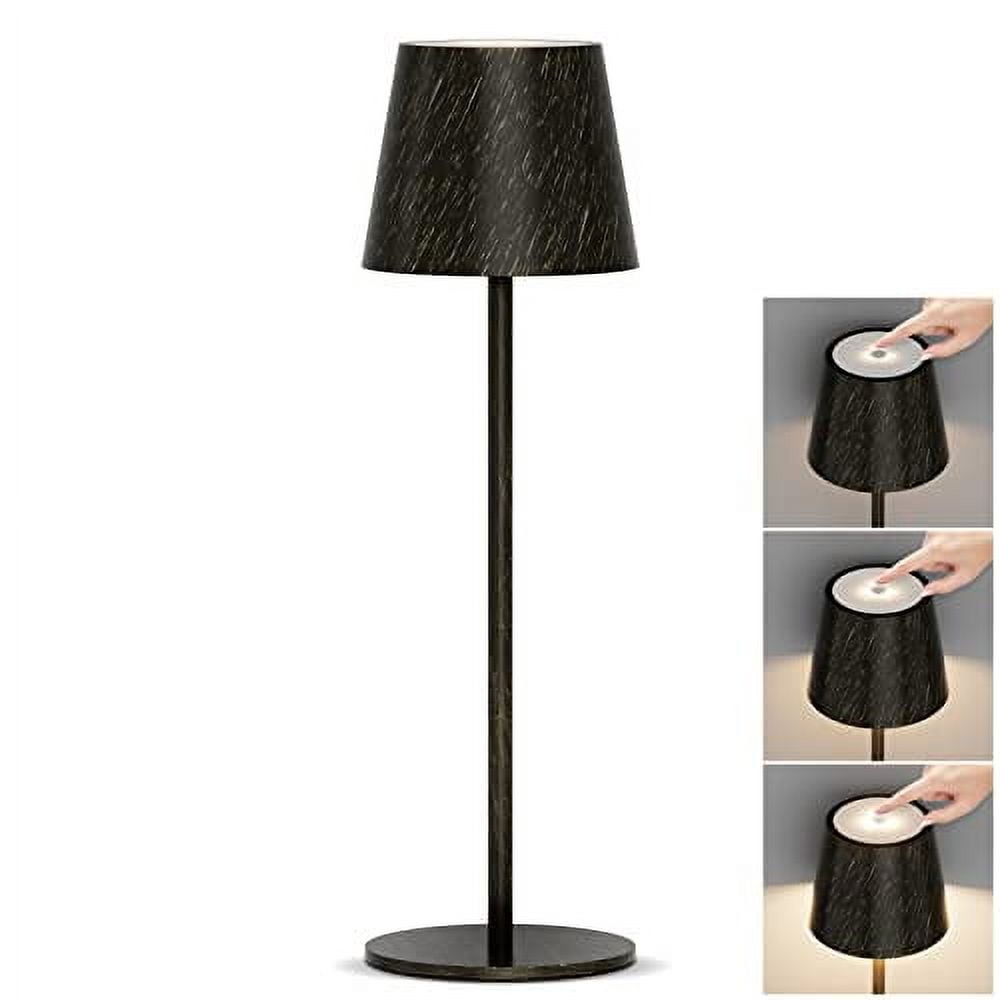 Ralbay Copper LED Cordless Table Lamp, Rechargeable 5000mAh Battery ...