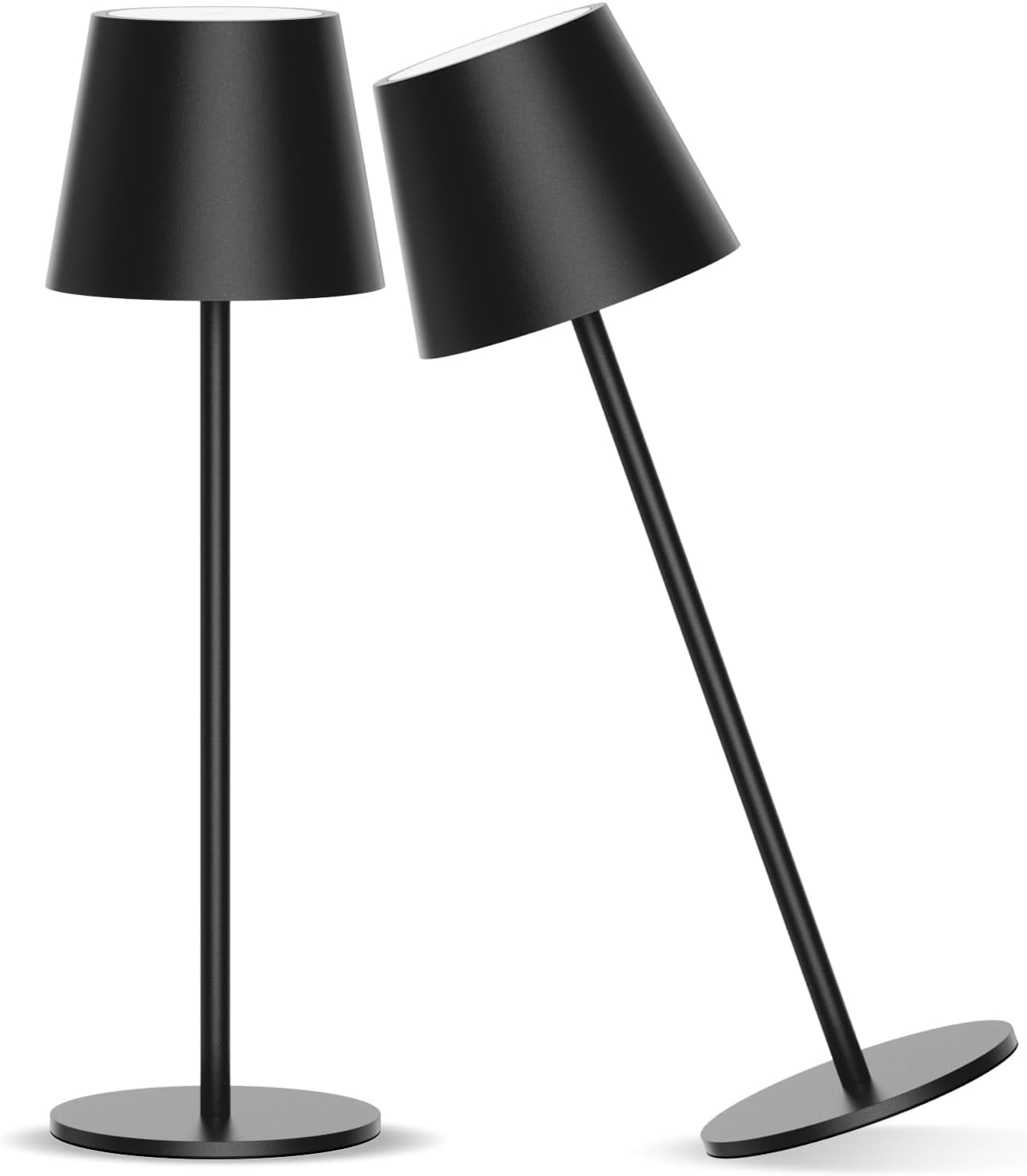 Ralbay-Lighting Rechargeable LED Black Table Lamps, Waterproof Cordless ...