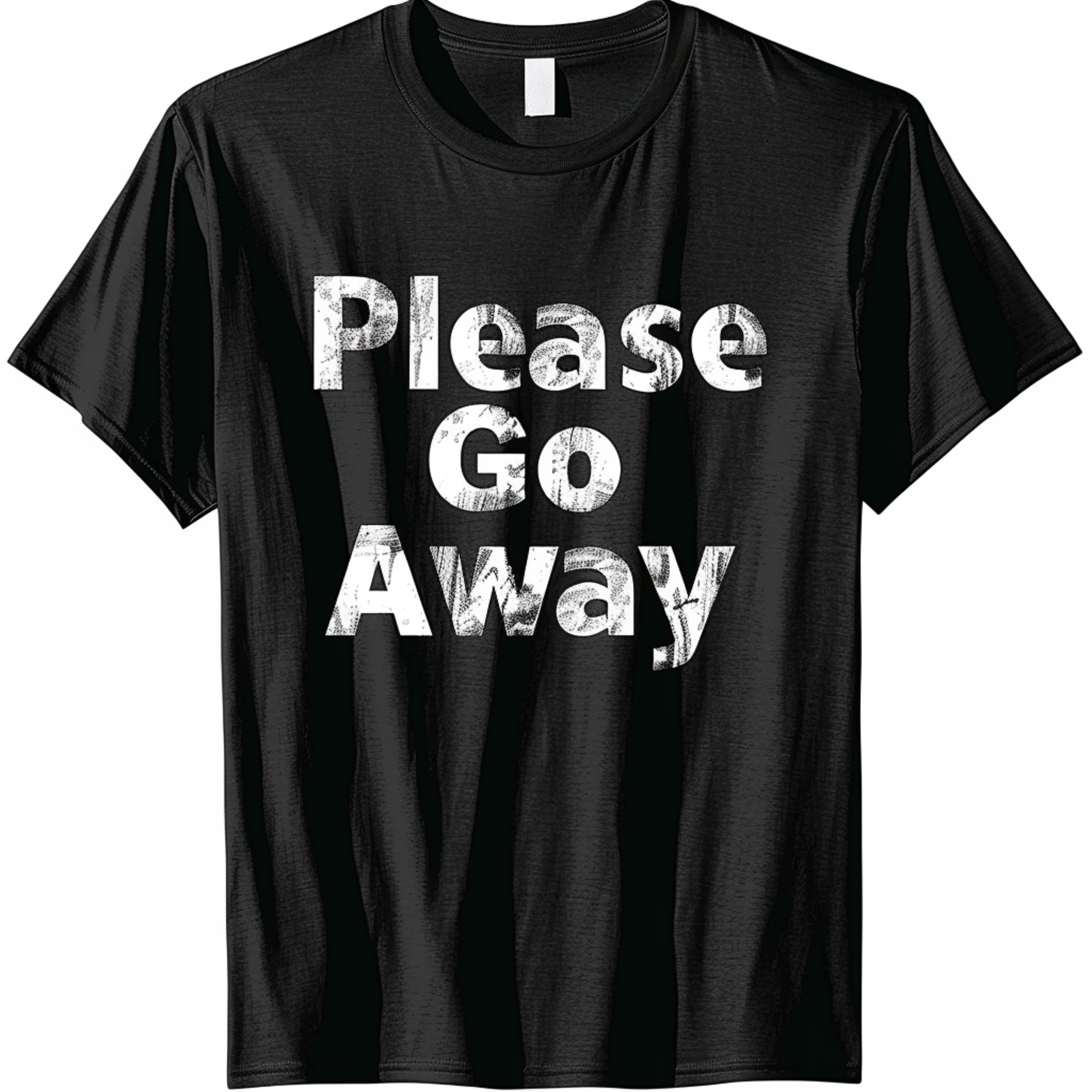 Ralefoil Art Style Black T Shirt Please Go Away Funny Design High Ralefoil Art Style Black T Shirt Please Go Away Funny Design High