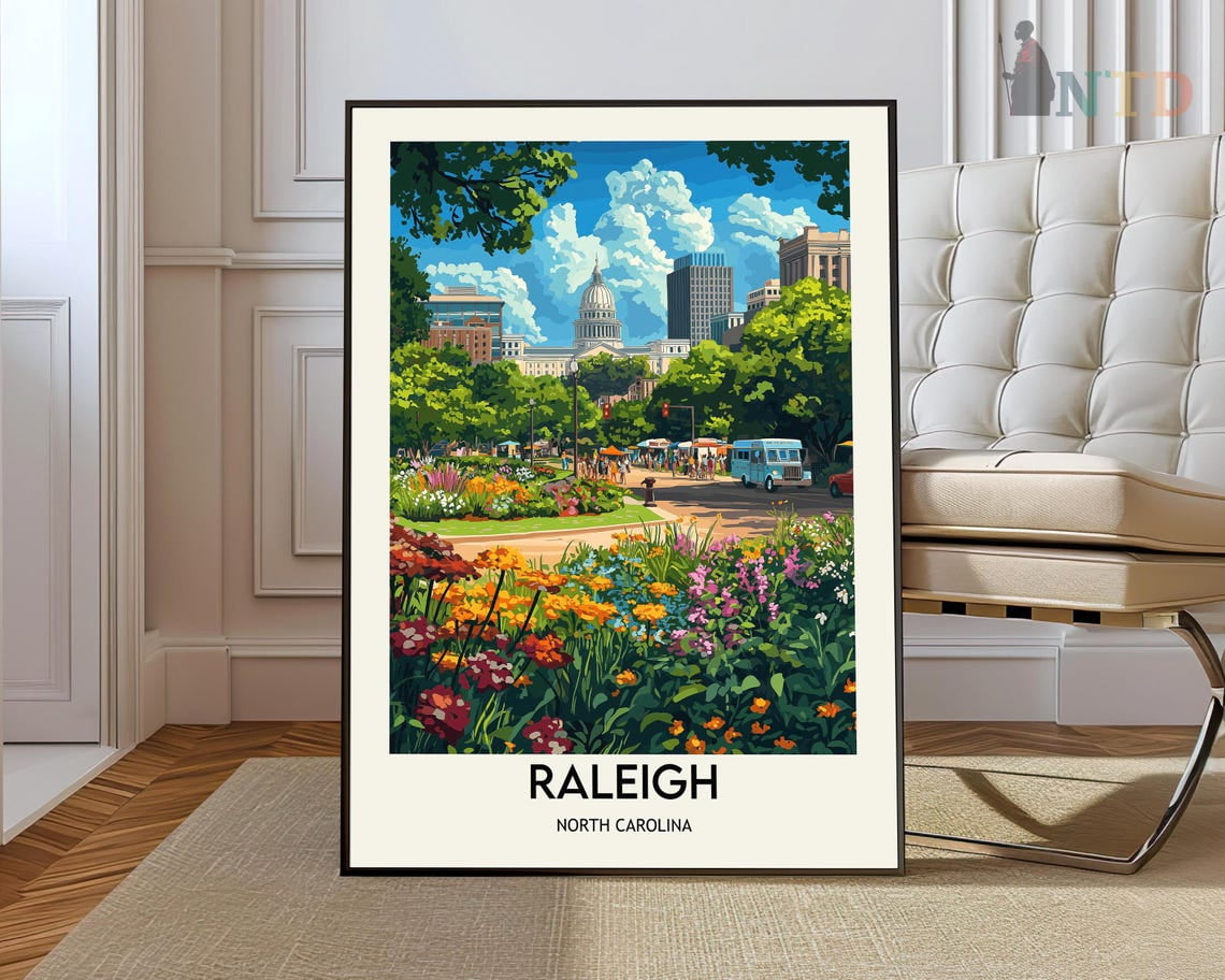 Raleigh Poster, Raleighraleigh Print, Raleigh Photo, Raleigh Poster ...