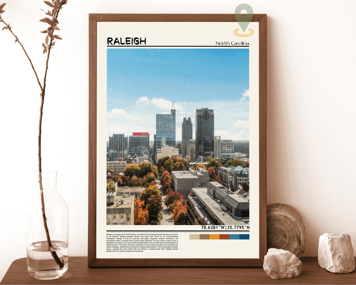 Raleigh Print, Raleigh Wall Art, Raleigh Poster, Raleigh Photo, Raleigh ...