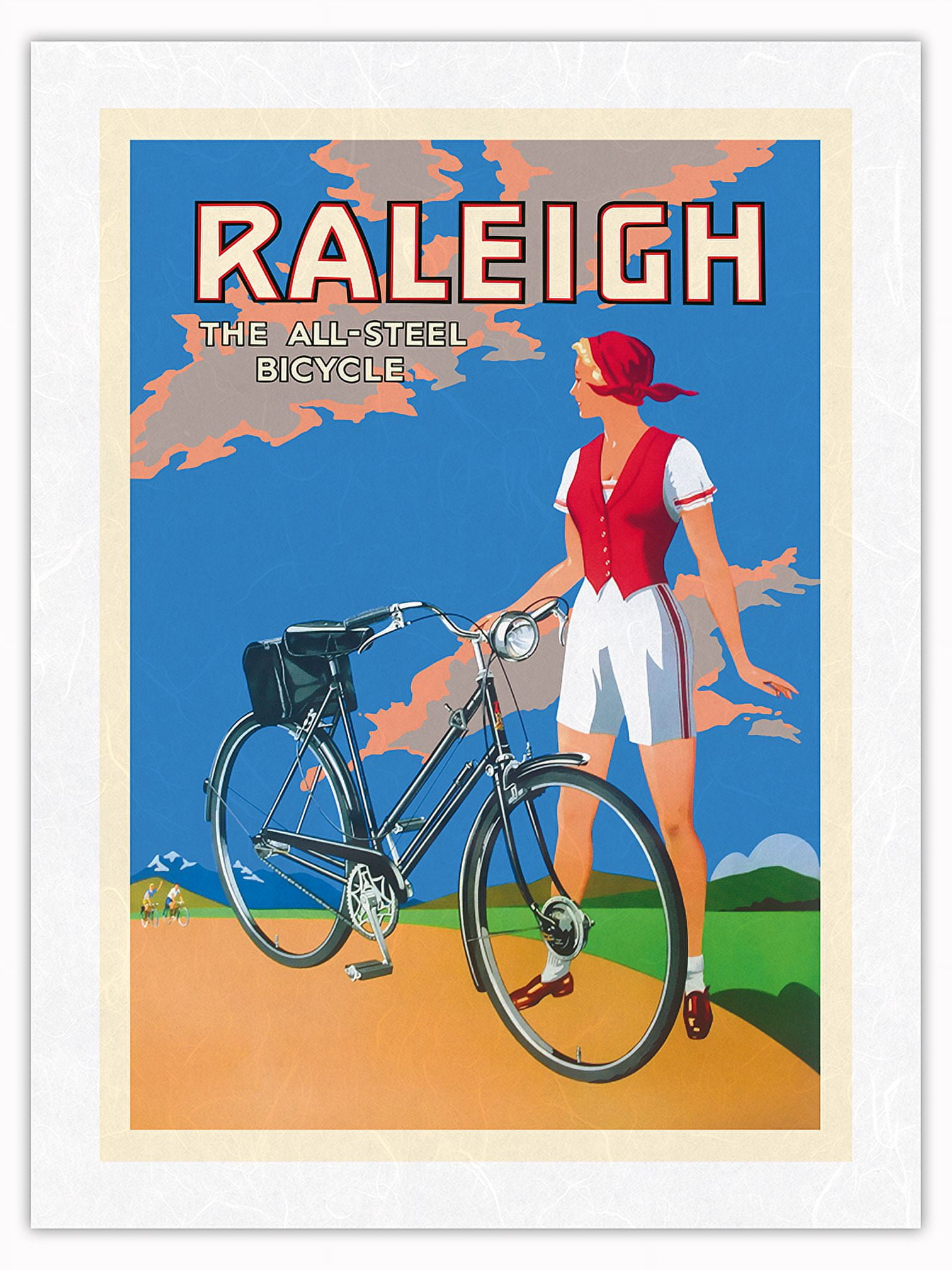 Raleigh the All Steel Bicycle - Vintage Bicycle Poster c.1925 ...