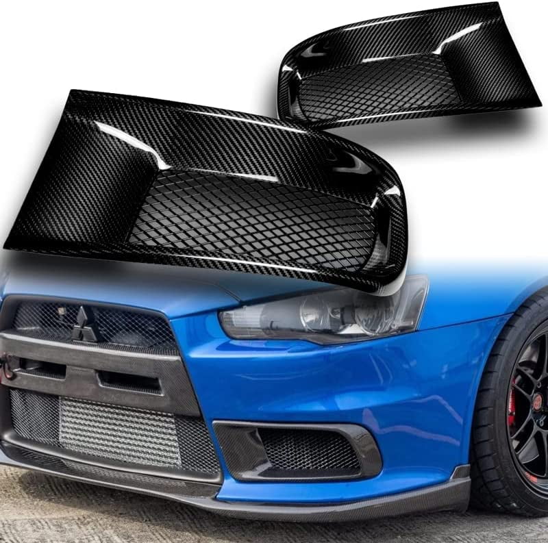 Ralliart-Style Front Bumper Intake Duct 2PCS fit for Compatible with ...