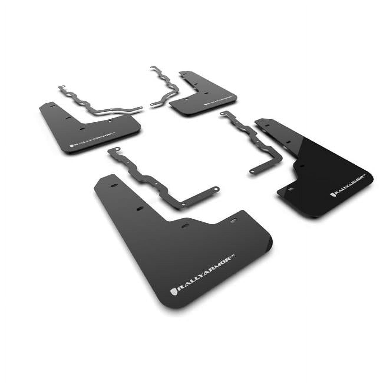 Rally Armor Black Mud Flap with White Logo for 2020-22 Ford Puma ST ...