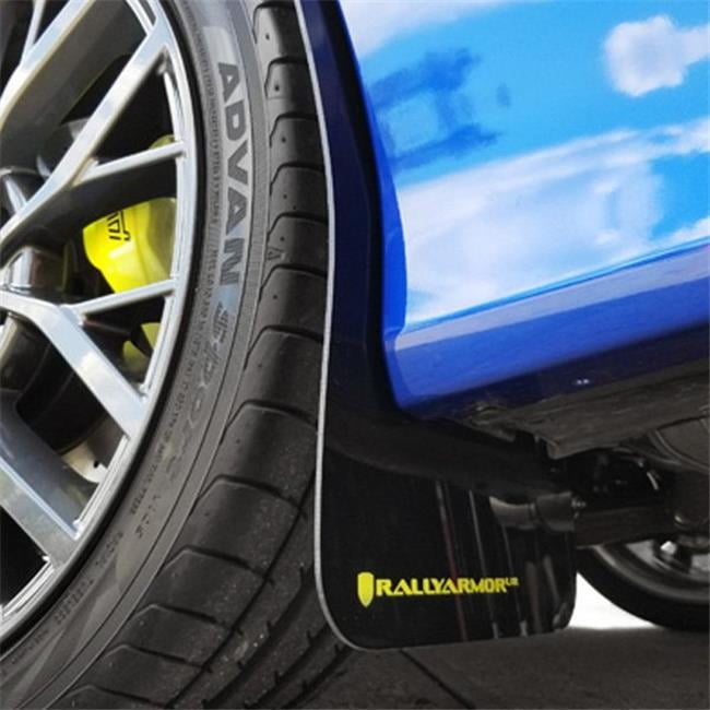 Rally Armor MF32-UR-BLK-CGN Urethane Black Mud Flap with Green Logo for ...